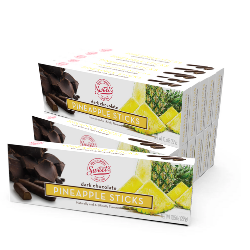 Dark Chocolate Pineapple Sticks - Sweet Candy Company